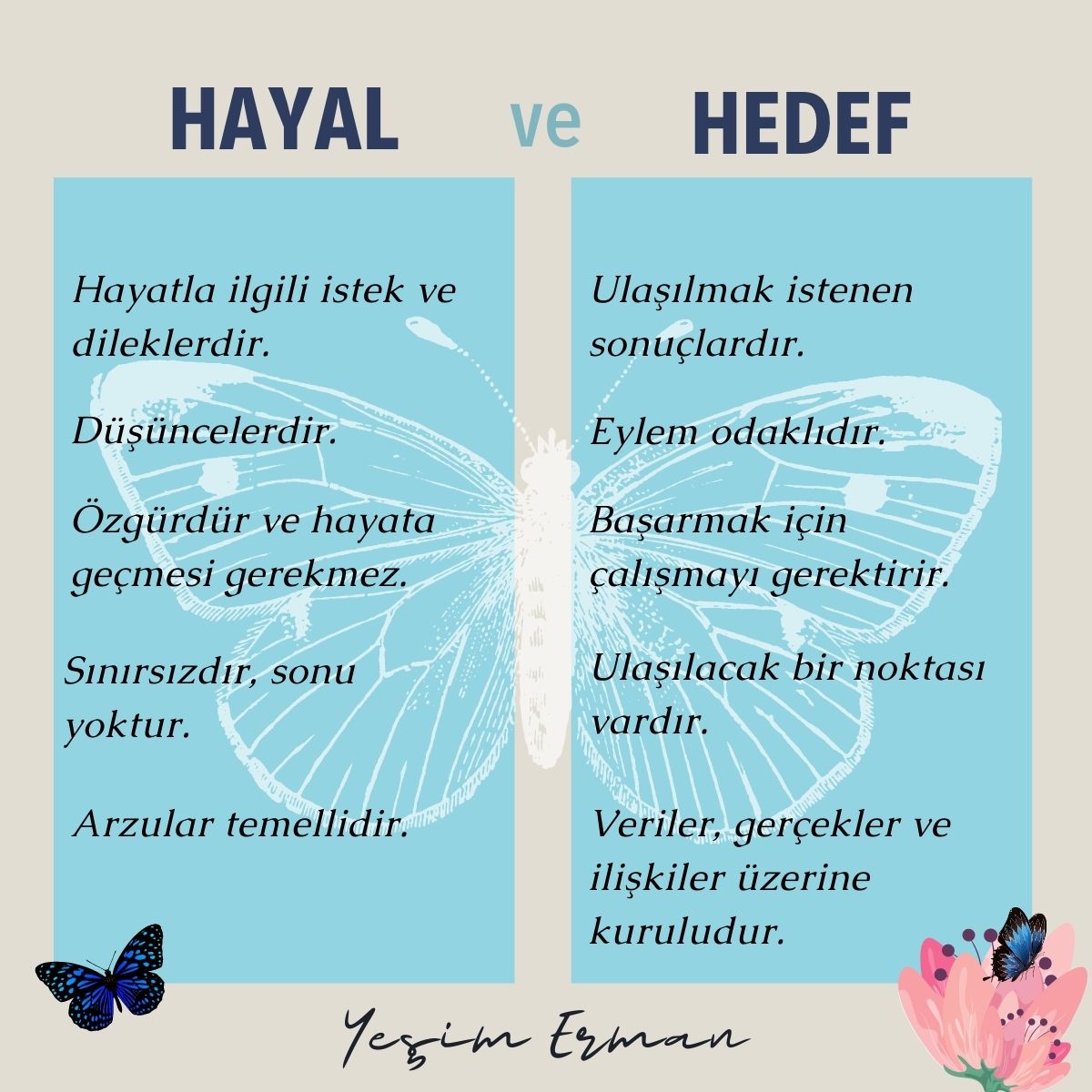 Hayal ve Hedef Farkı – Yeşim Erman